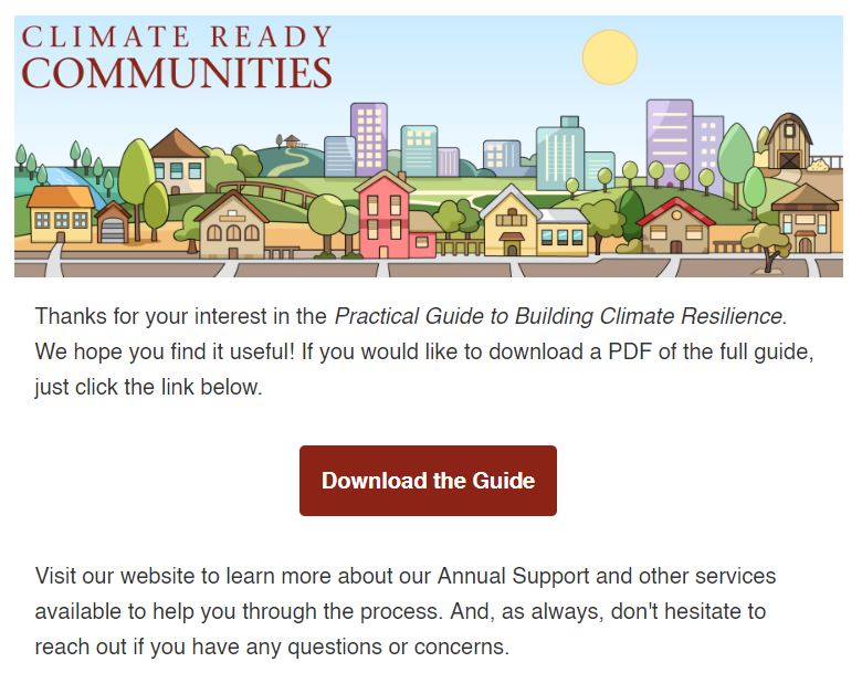 Thank you! - Climate Ready Communities
